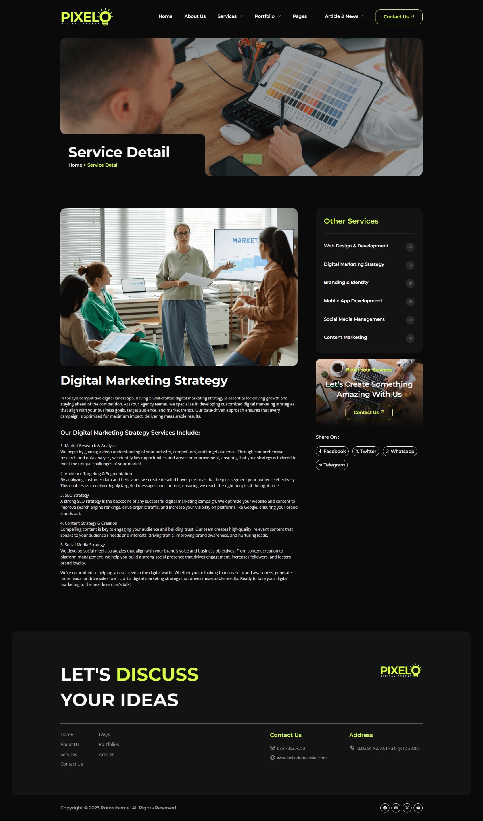 Pixelo - Digital Agency Elementor Template Kit by Rometheme | ThemeForest